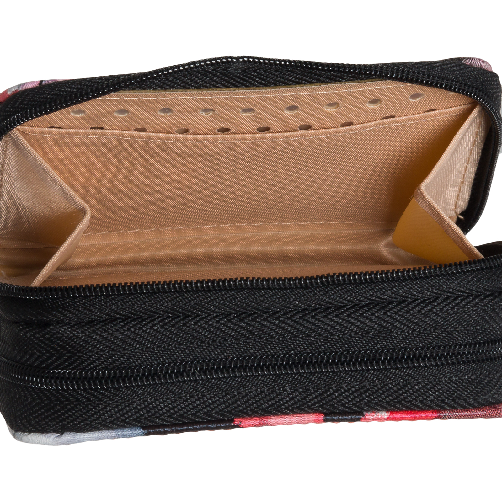 Buxton Womens RFID Identity Safe Accordion Double Zip Card Wizard ...