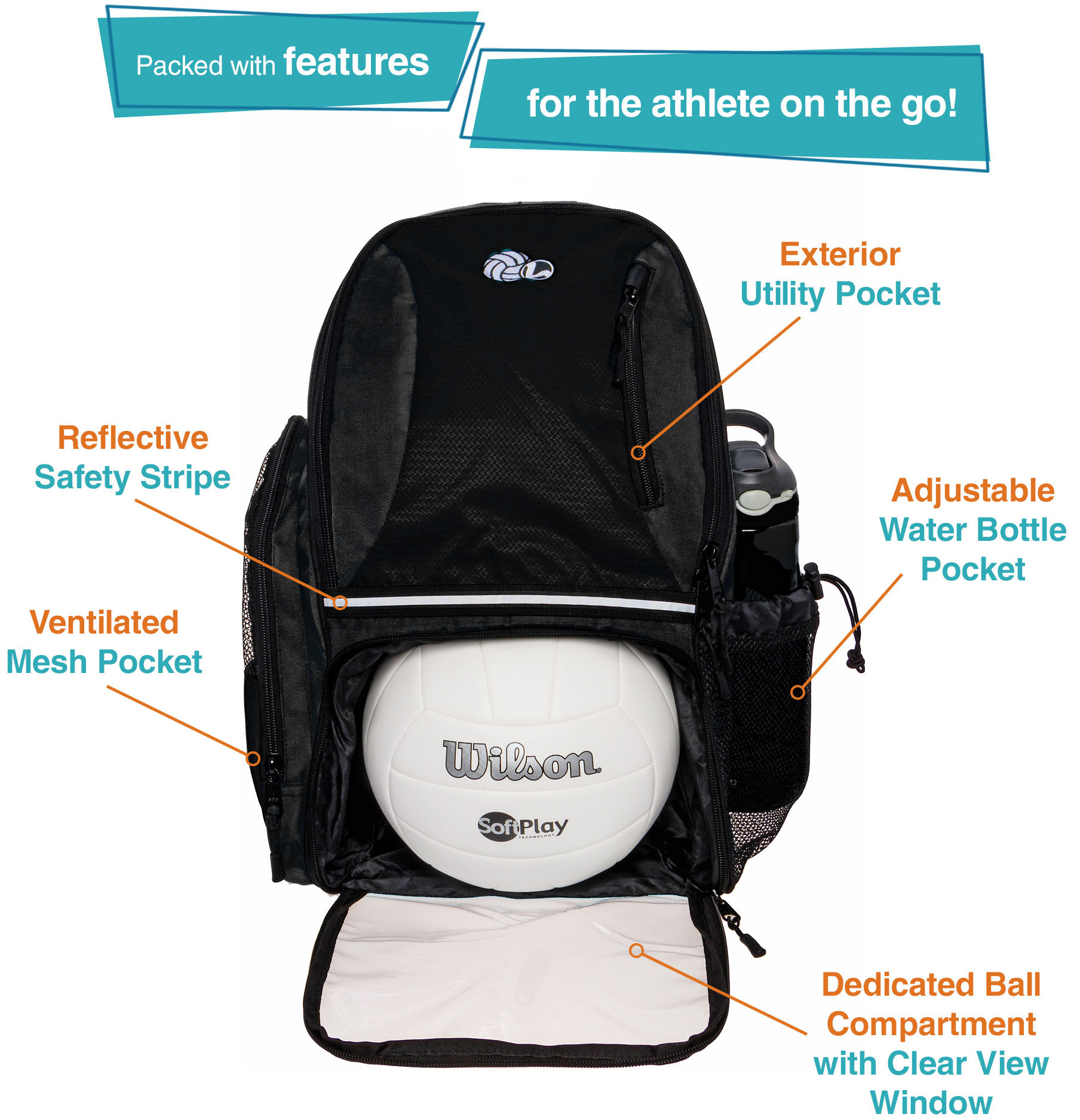 Volleyball Backpacks For School | IUCN Water